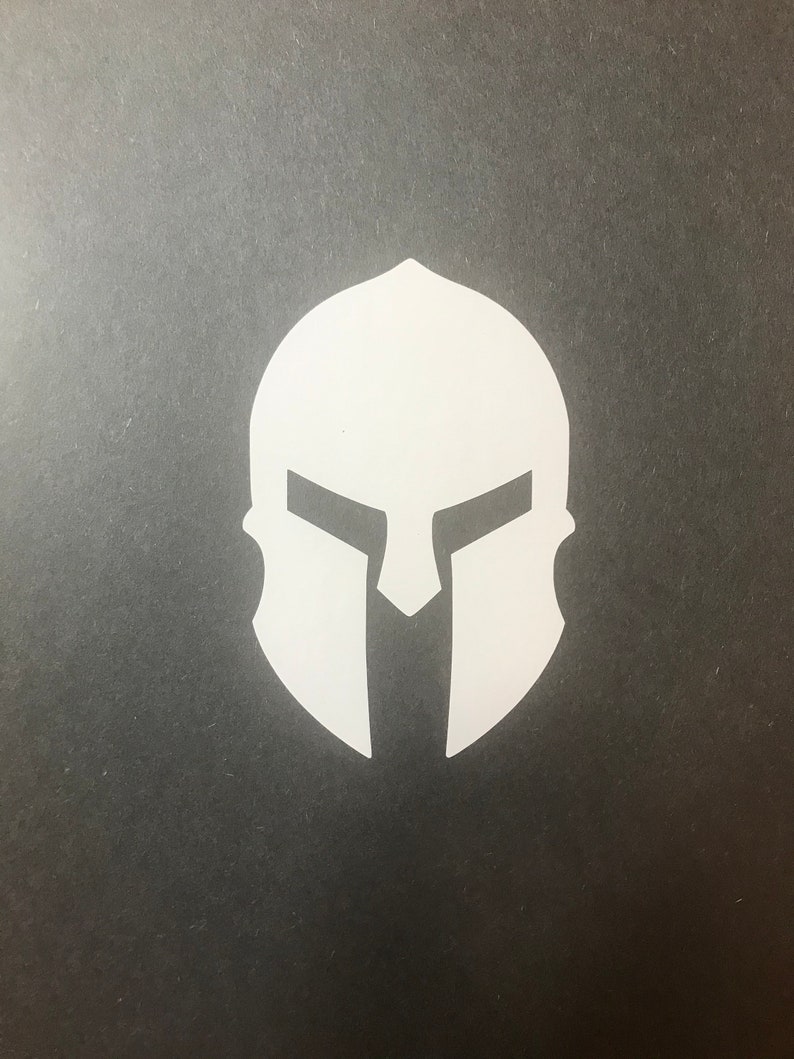 Spartan Helmet Decal - Etsy