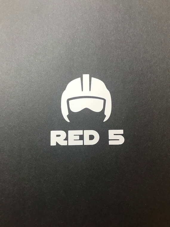 Luke Red 5 Decal | Etsy