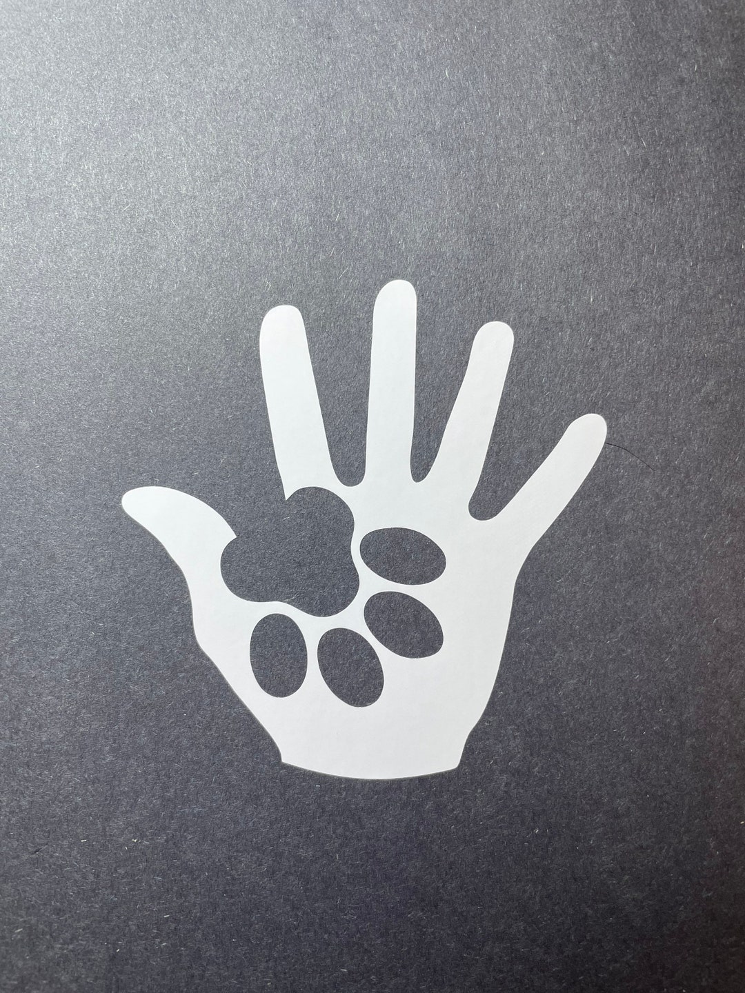 Hand and Paw Decal - Etsy