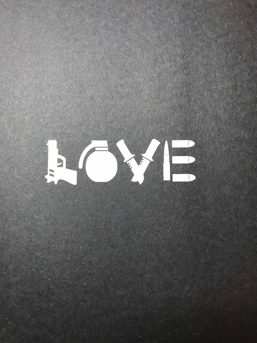 LOVE Weapons Decal - Etsy