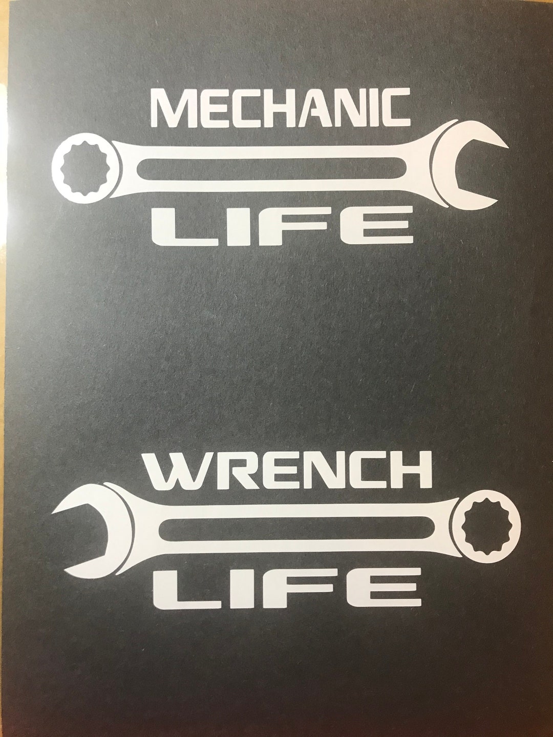 Mechanic Life and Wrench Life Decals - Etsy