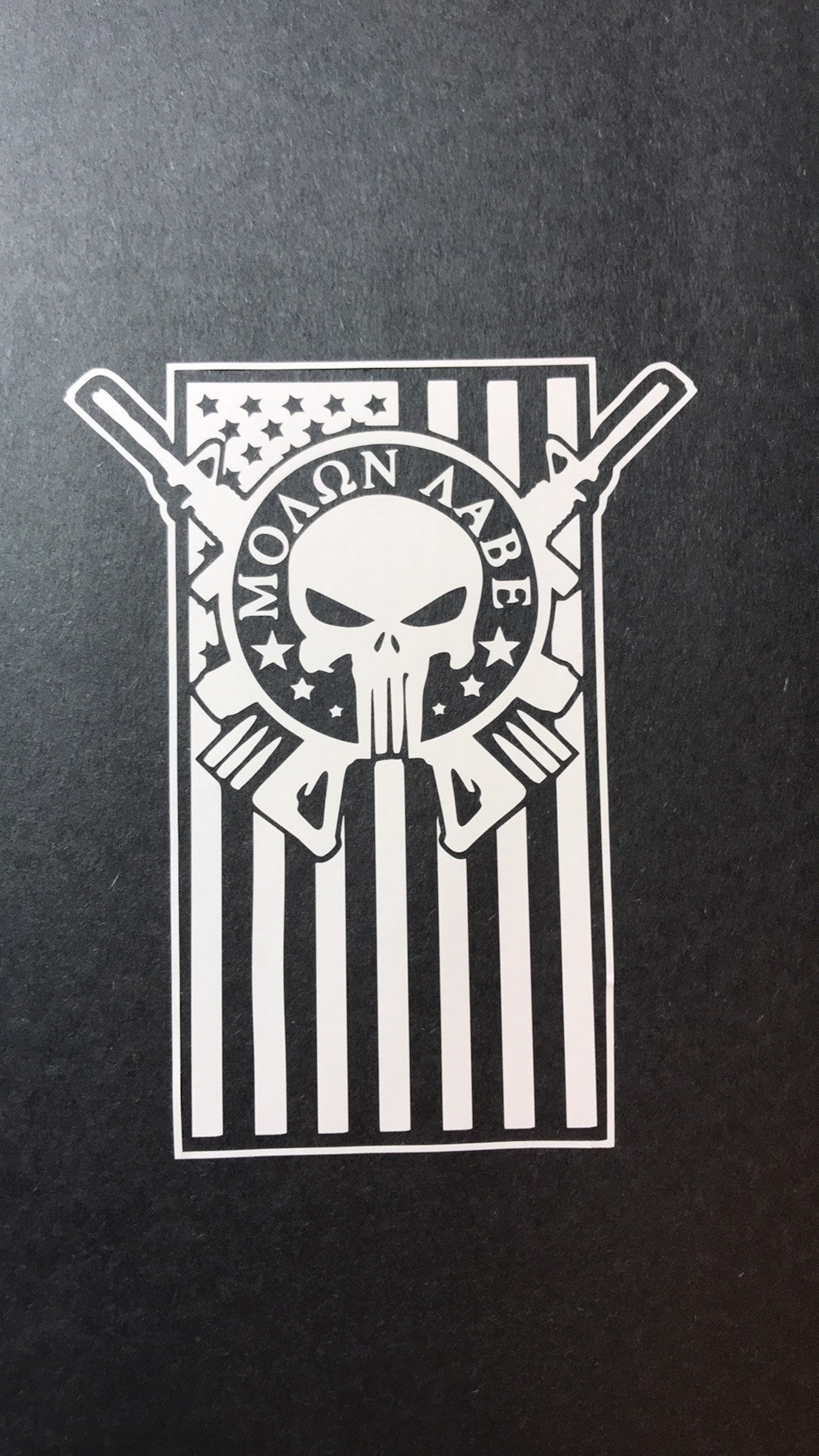 Punisher Flag Decal - Etsy