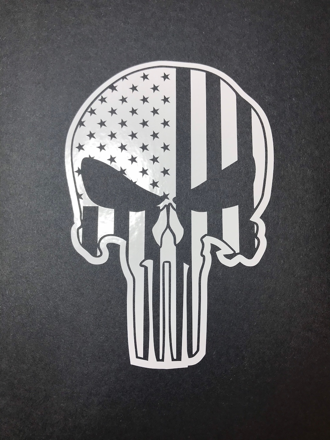 Punisher Skull Flag Decal - Etsy