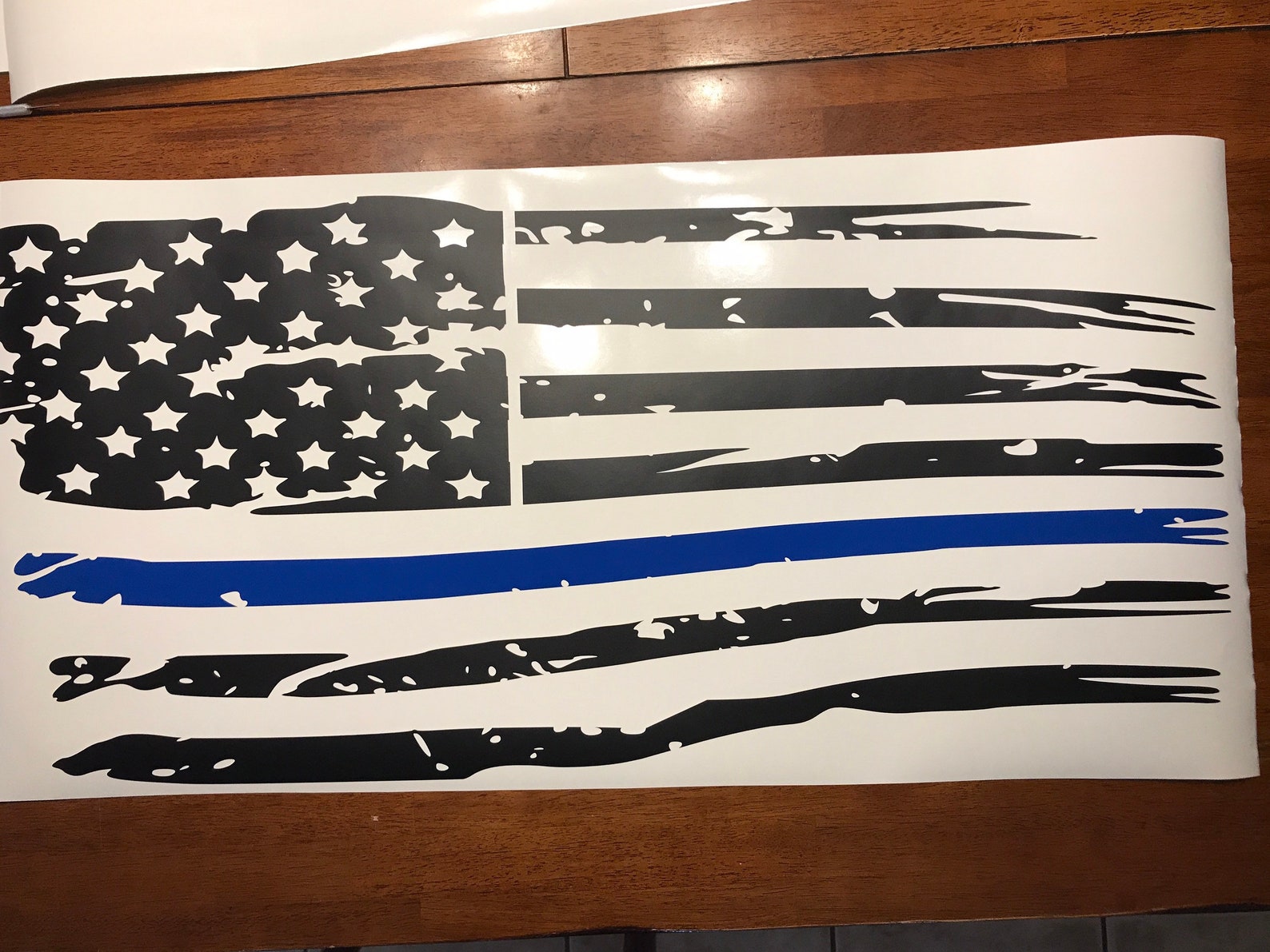 Distressed American Flag Decal | Etsy