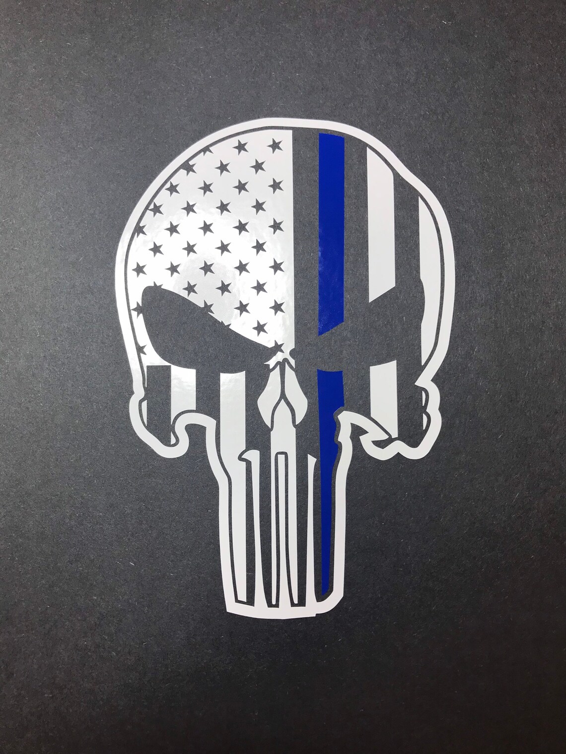 Punisher Skull Flag Decal | Etsy