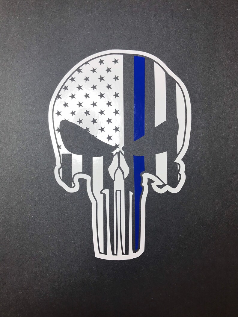 Punisher Skull Flag Decal | Etsy
