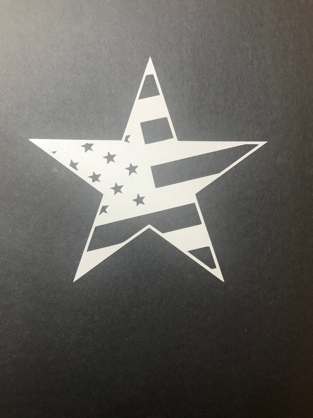 Star American Flag Decal - Etsy