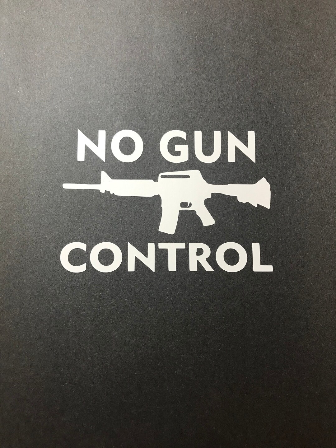 No Gun Control Decal - Etsy