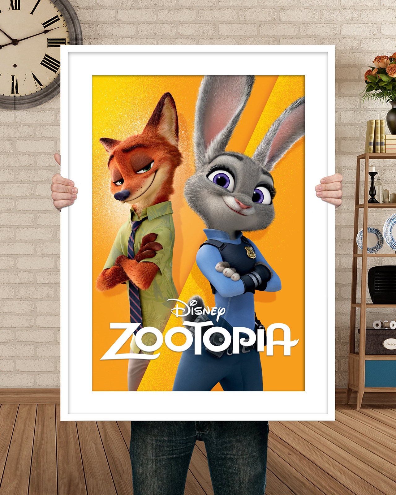 Zootopia Animated Movie Poster 2016 Movie Art Print | Etsy