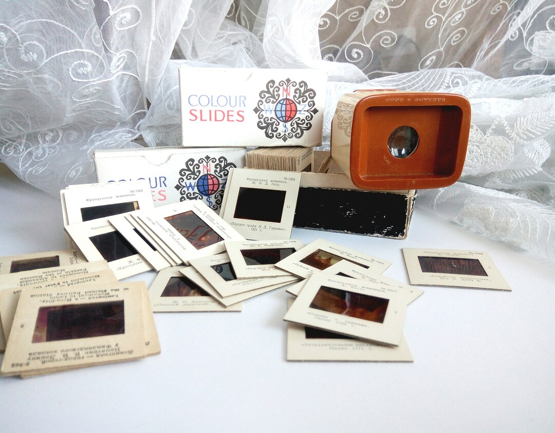 Vintage Diascope With Slides USSR 70s - Etsy