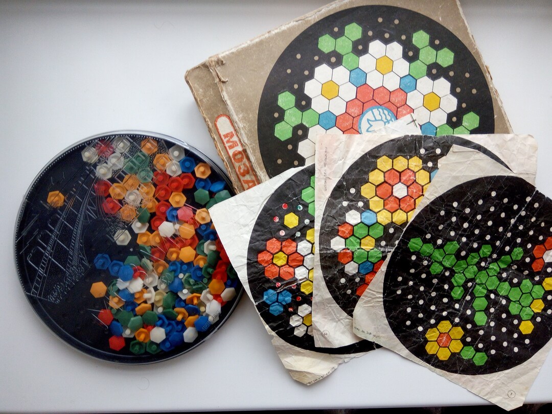 Vintage Educational Game for Children Mosaic of the Ussr - Etsy