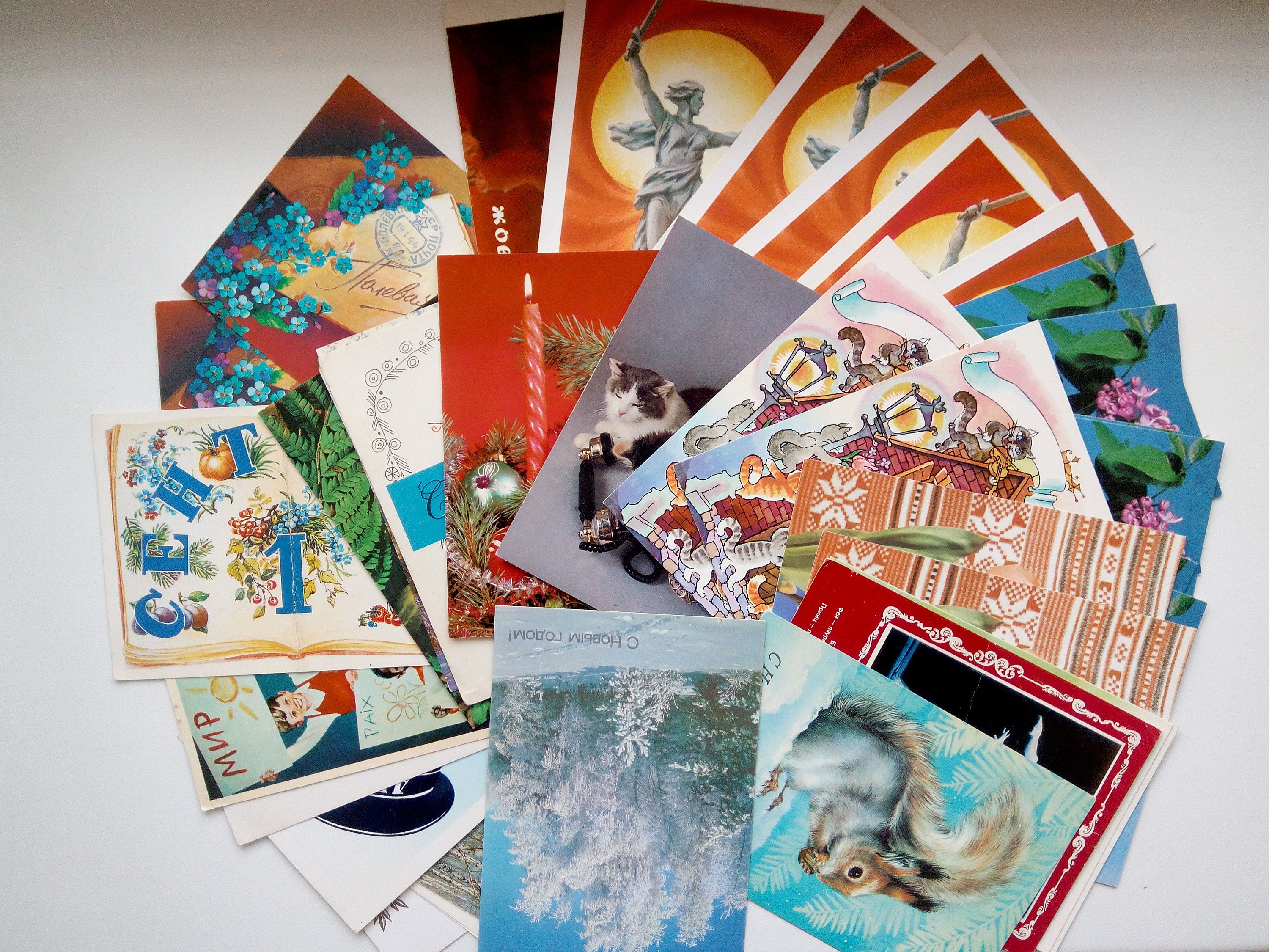 Art & Collectibles Set of 11 USSR Soviet vintage Post cards collectible ...
