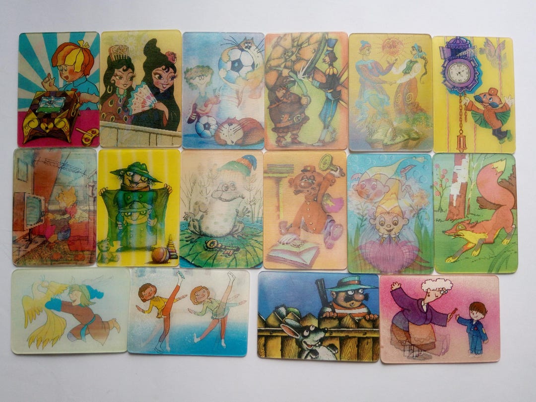 Vintage Plastic Stereo 3D Cartoon Calendars - Etsy