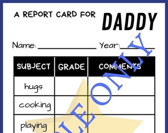 PRINTABLE Homeschool Report Card - Etsy