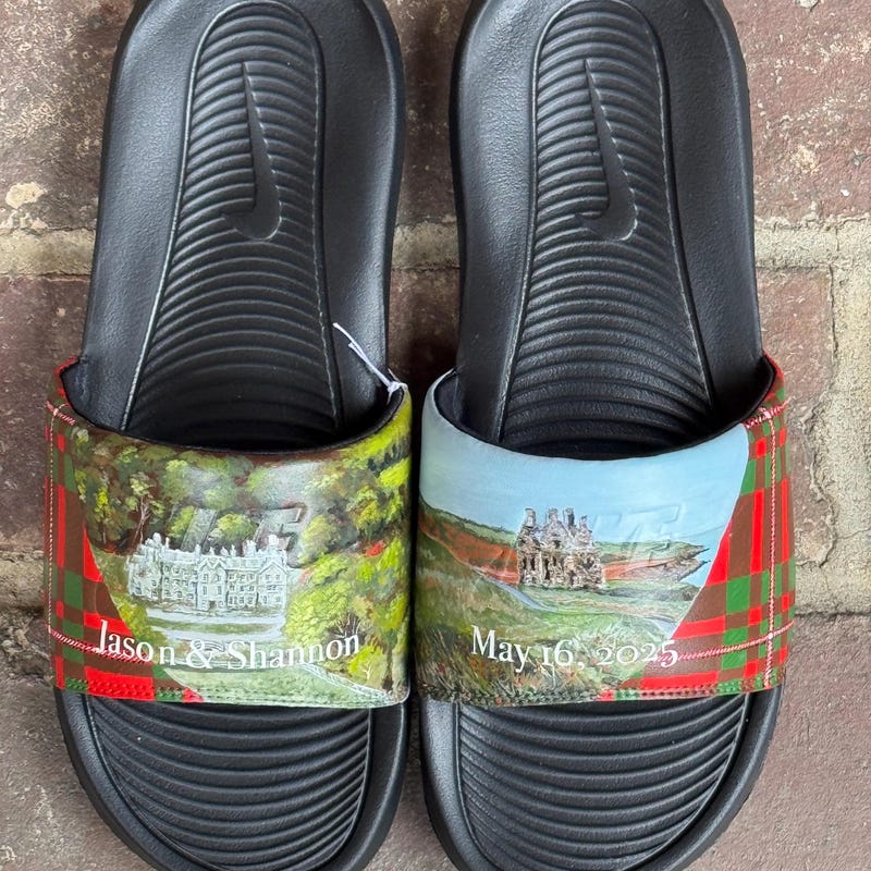 Nike Slides Custom - Etsy