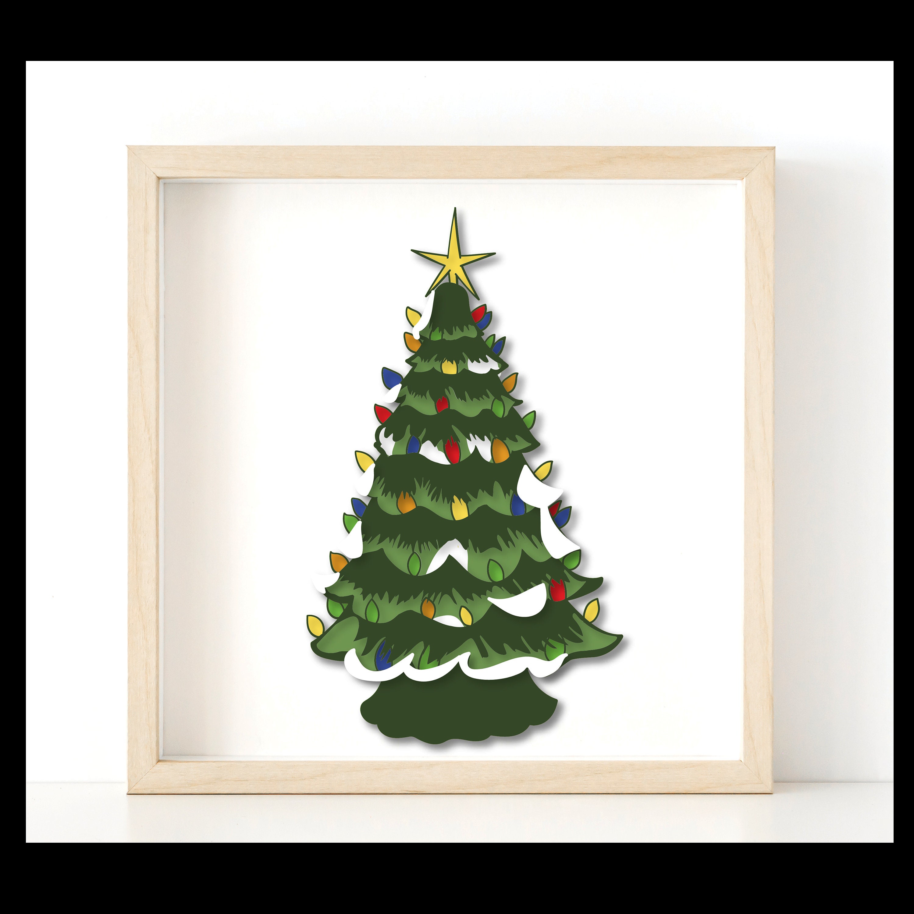 Vintage Ceramic Christmas Tree Replica 3d SVG - Etsy