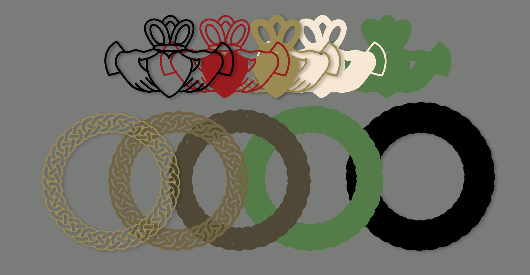 Celtic Claddagh 3d SVG for Cardstock Cricut Silhouette - Etsy