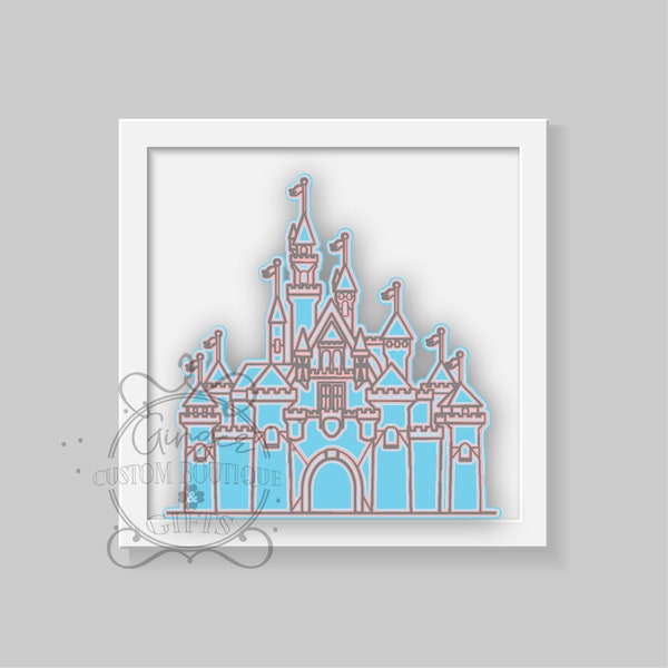 Cinderella Castle Layered 2021 Svg - Etsy