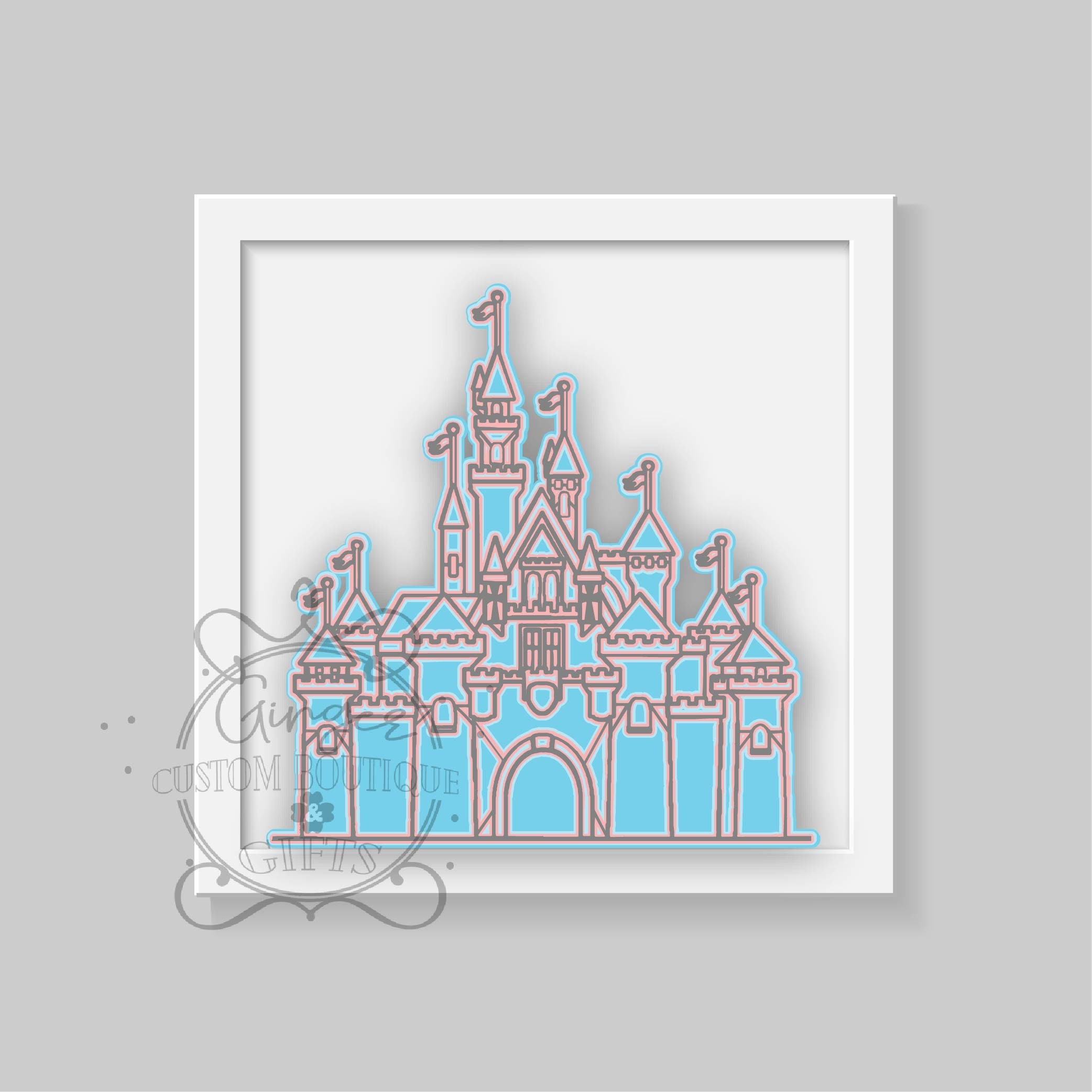 3d Castle SVG - Etsy