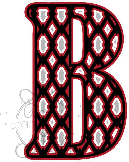 Alphabet Monogram Letter B for Paper Cardstock Cricut - Etsy