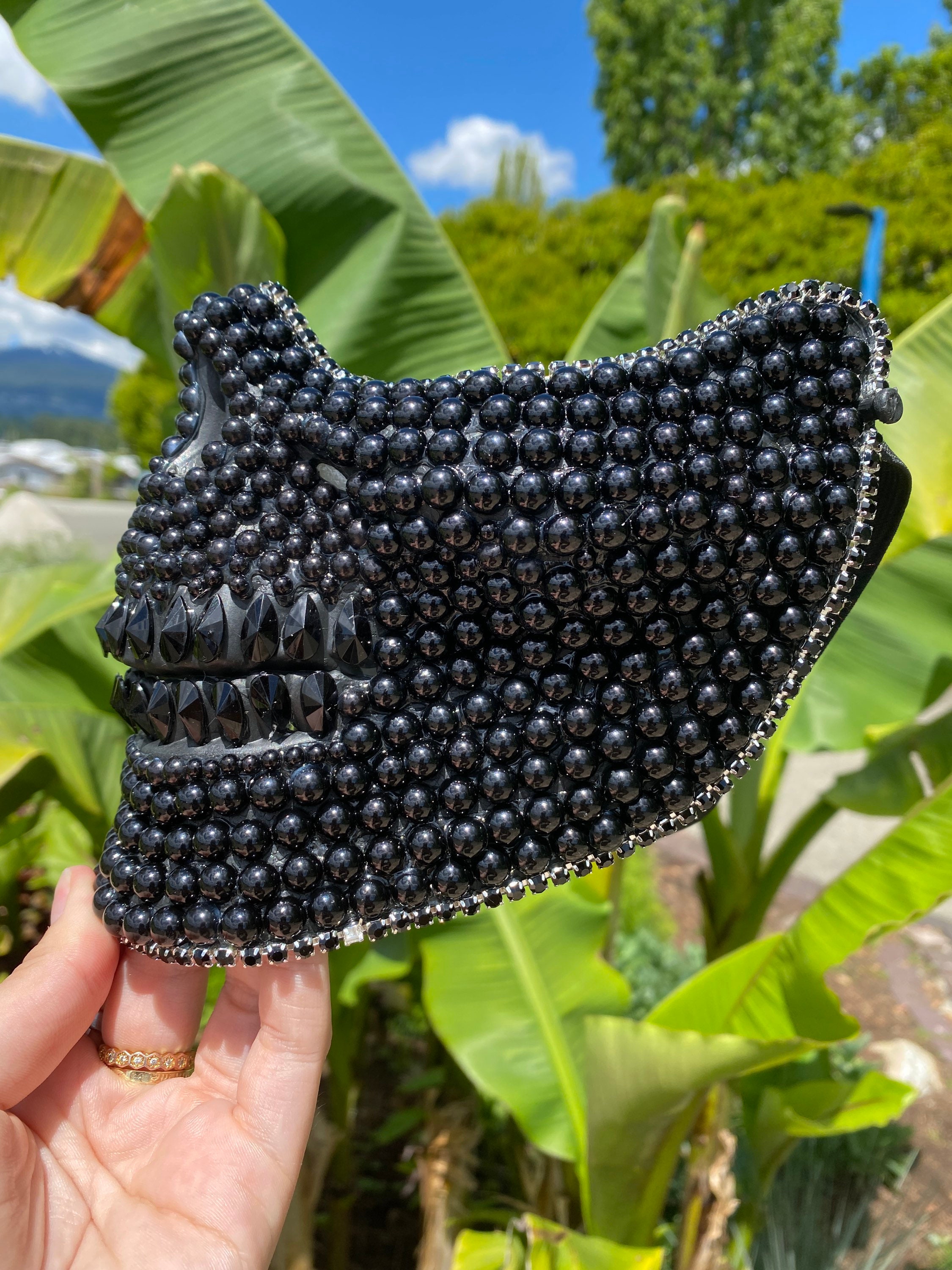 Black Pearl Skull Mask: Face Mask Skull Mask Tear Drops - Etsy