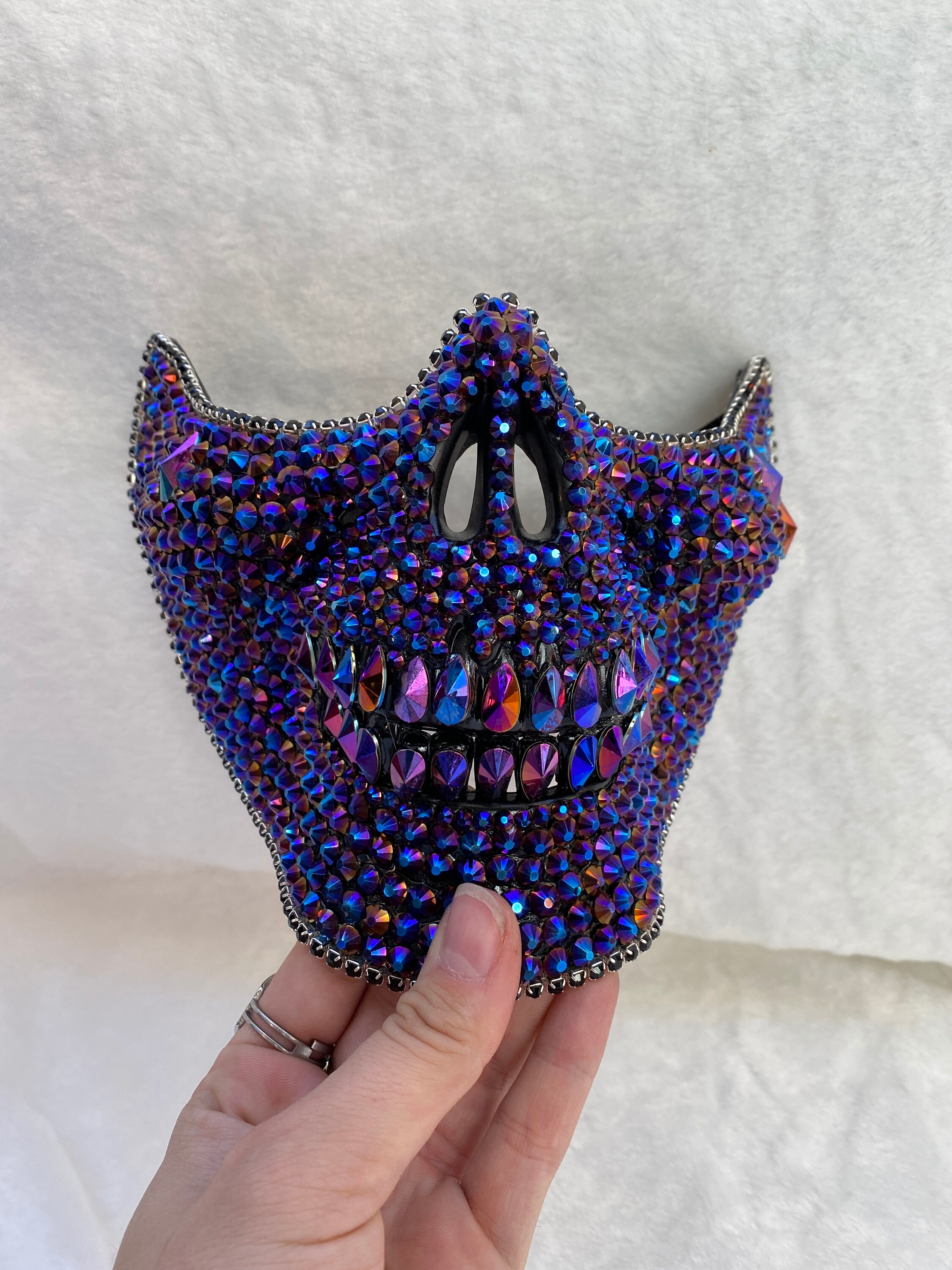 Purple Skull Mask With Tears : Face Mask Skull Mask Tear - Etsy