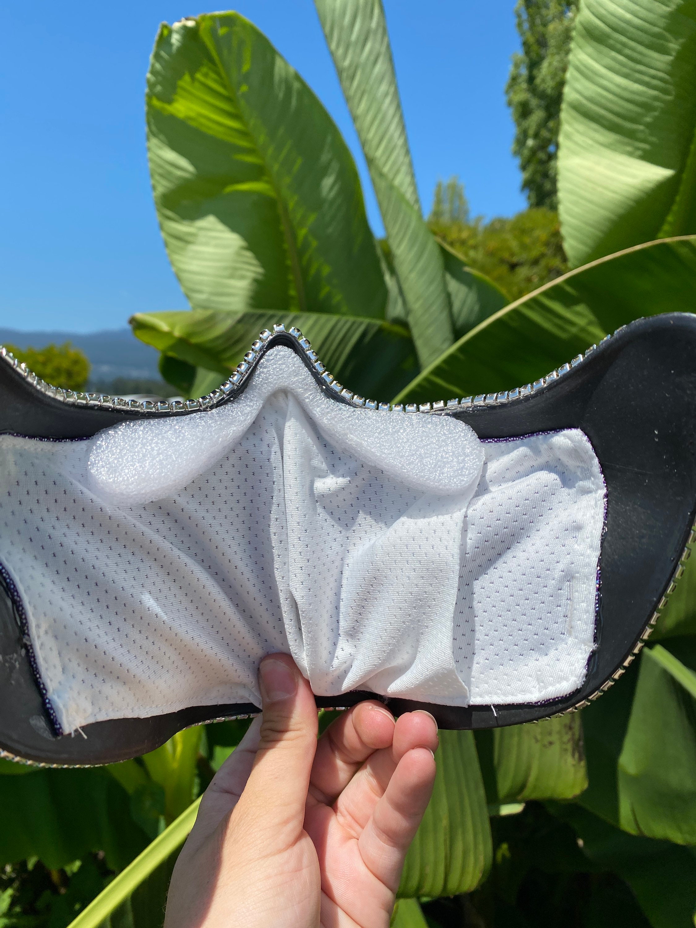 Blue Skull Mask: Face Mask, Skull Mask, Tear Drops, Crystals, Festival ...