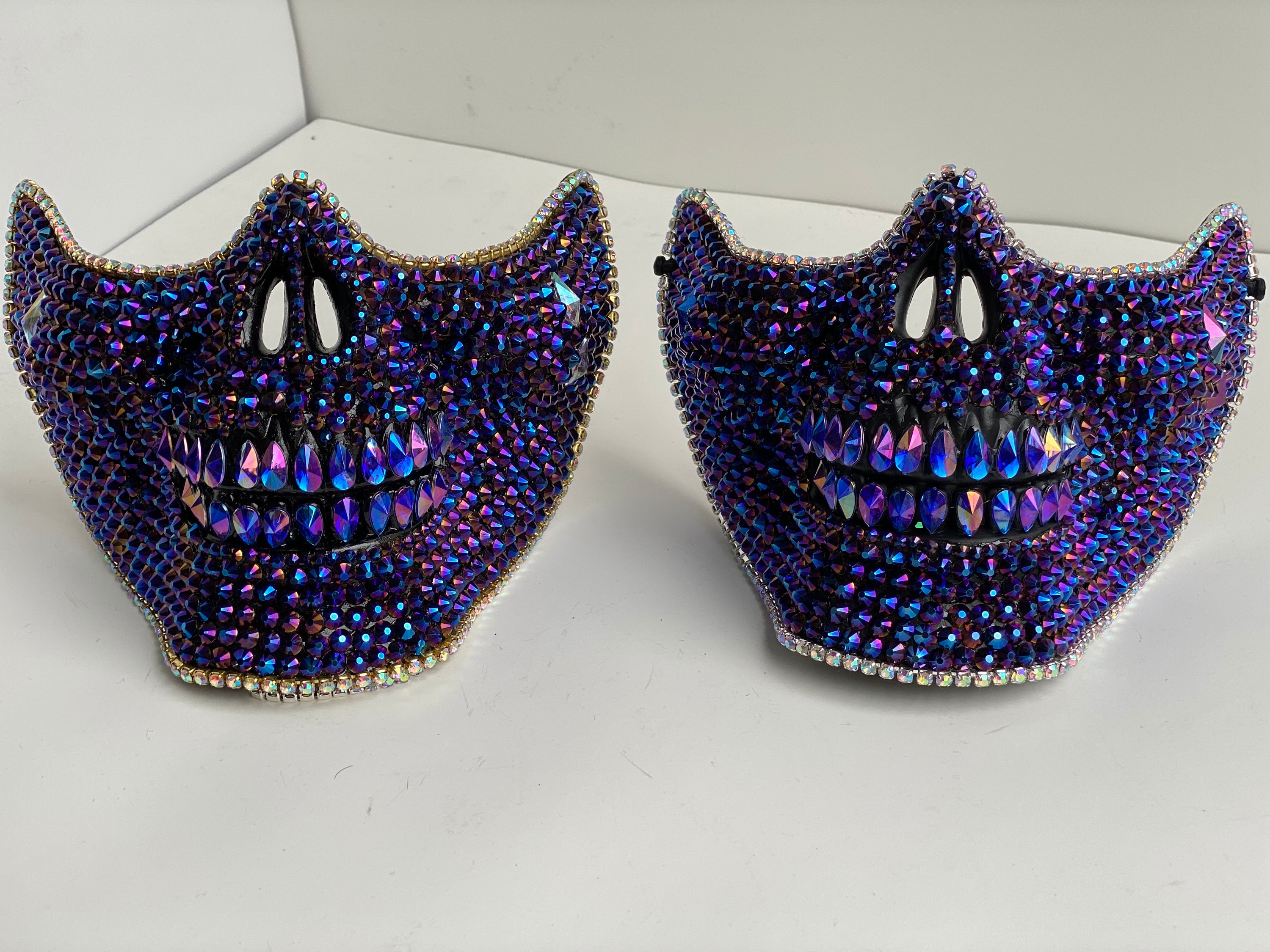 Purple Skull Mask With Tears : Face Mask Skull Mask Tear - Etsy