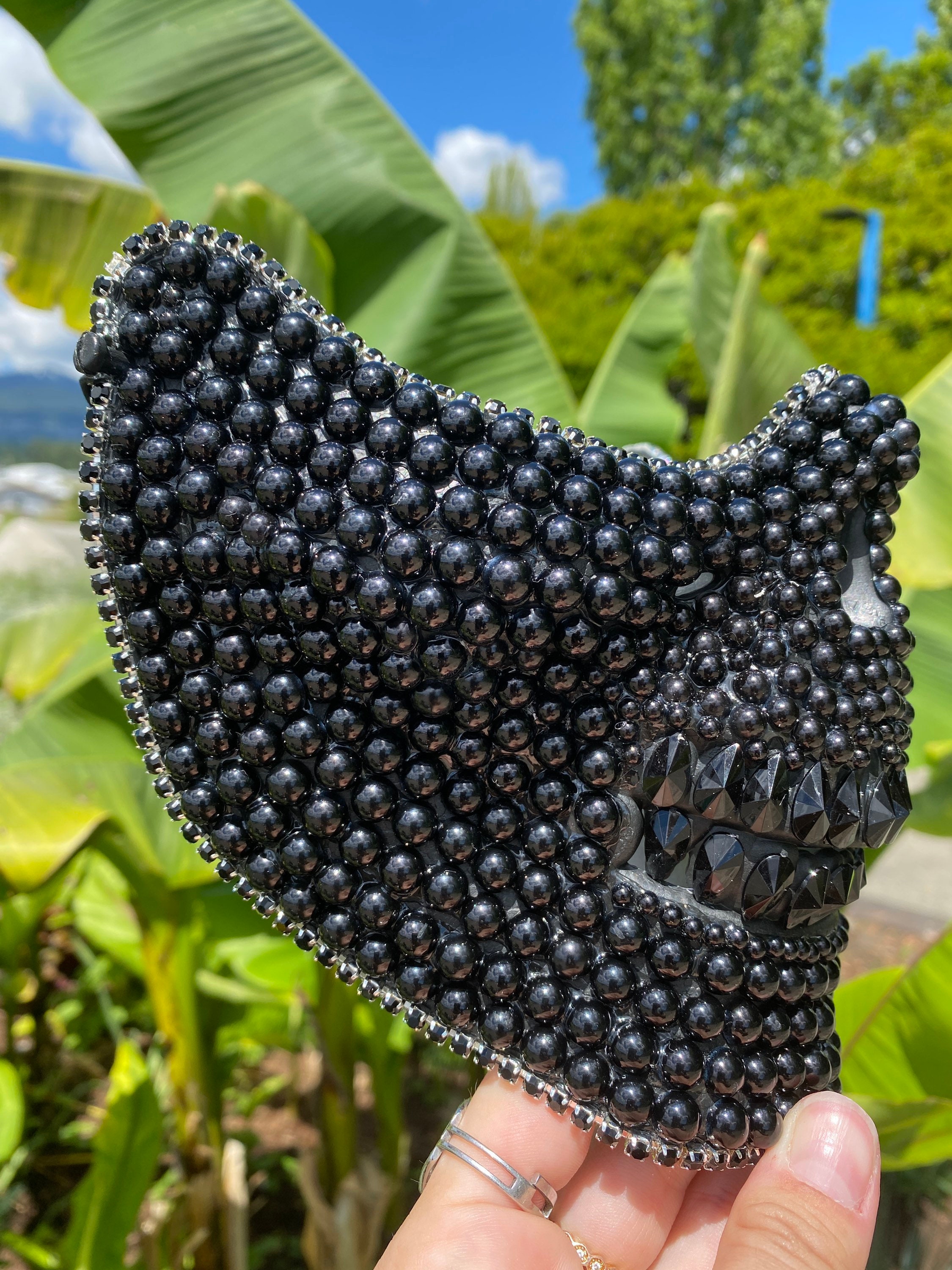 Black Pearl Skull Mask: Face Mask, Skull Mask, Tear Drops, Crystals ...