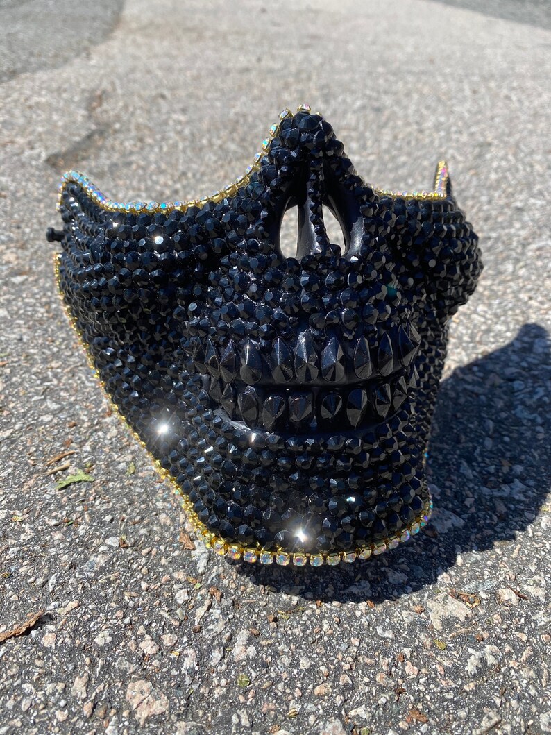 Black Skull Mask With Tears : Face Mask Skull Mask Tear - Etsy UK