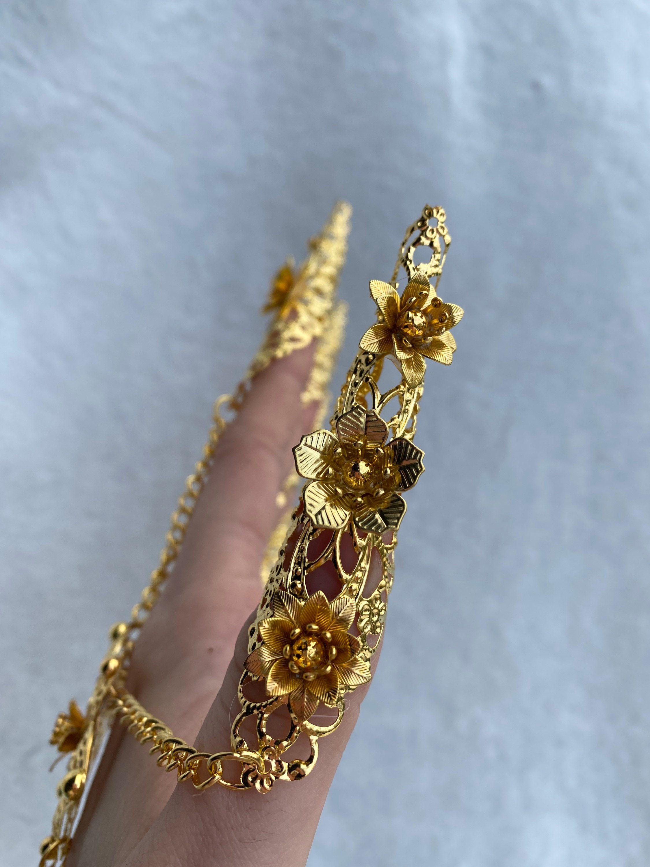 Zyra Gold Finger Jewelry:finger Claw Finger Armour Claw | Etsy