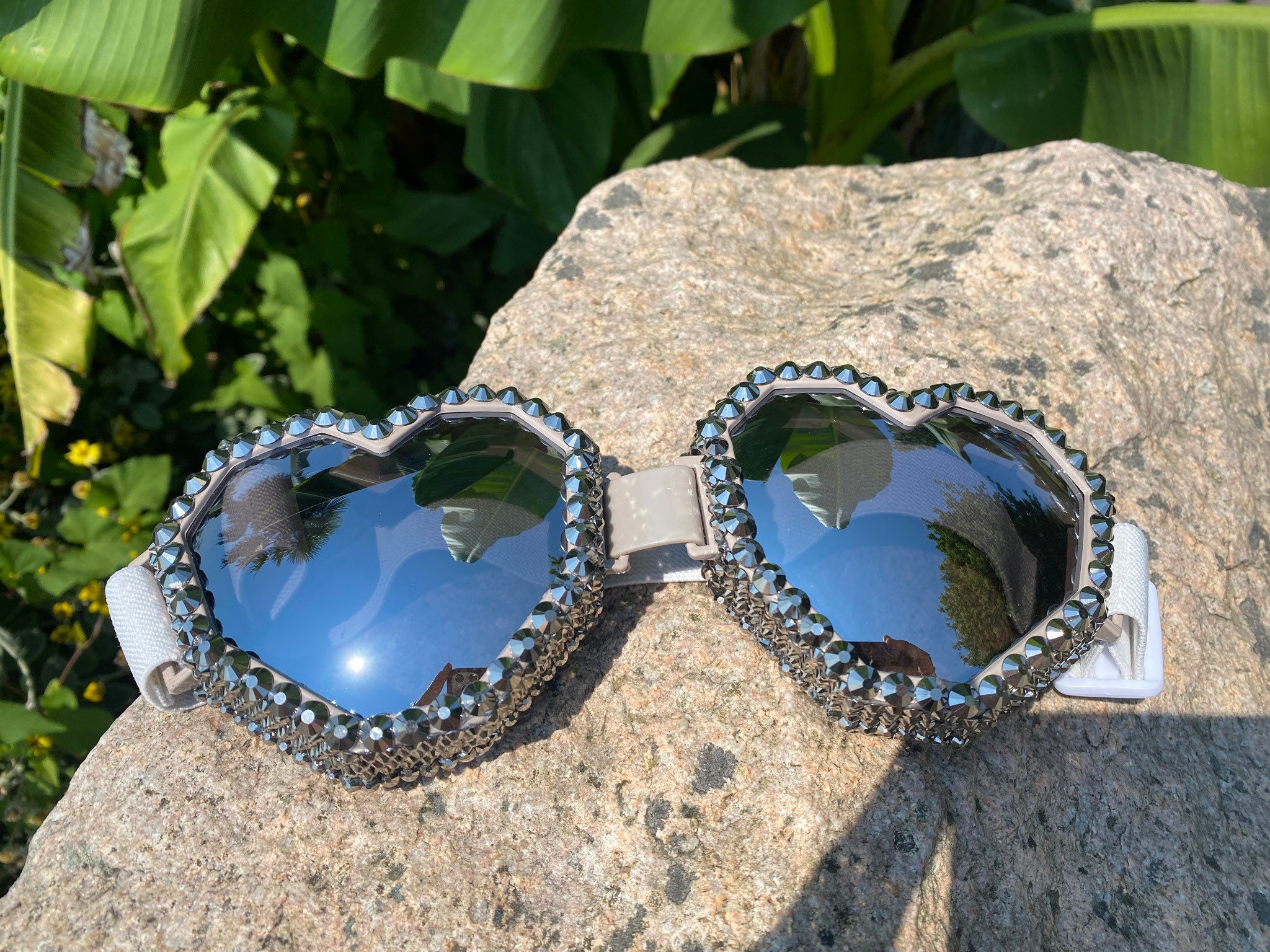 Grey Heart Shaped Goggles: Goggles- Sunglasses -accessories -sunnies ...