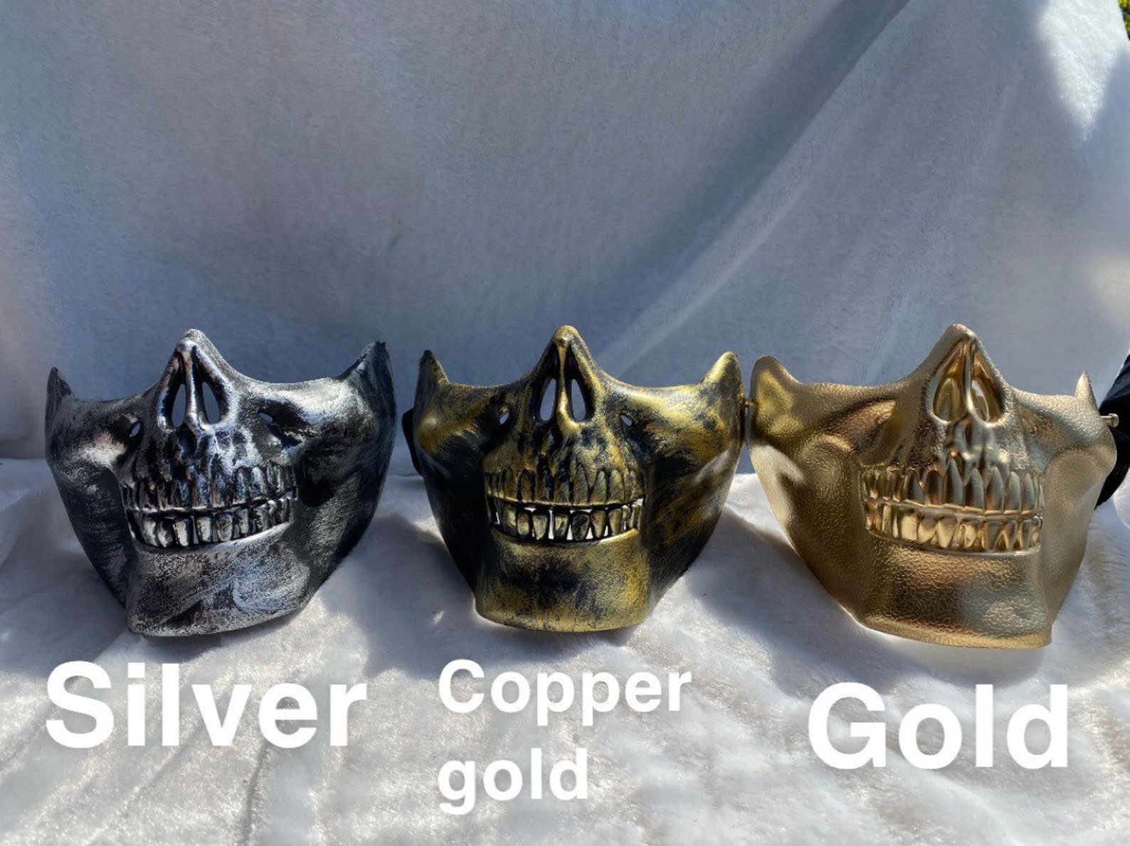 Plain Skull Masks With Elastic Strap - Etsy