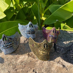 Gold Metal Skull Mask With Tears : Face Mask, Skull Mask, Tear Drops ...