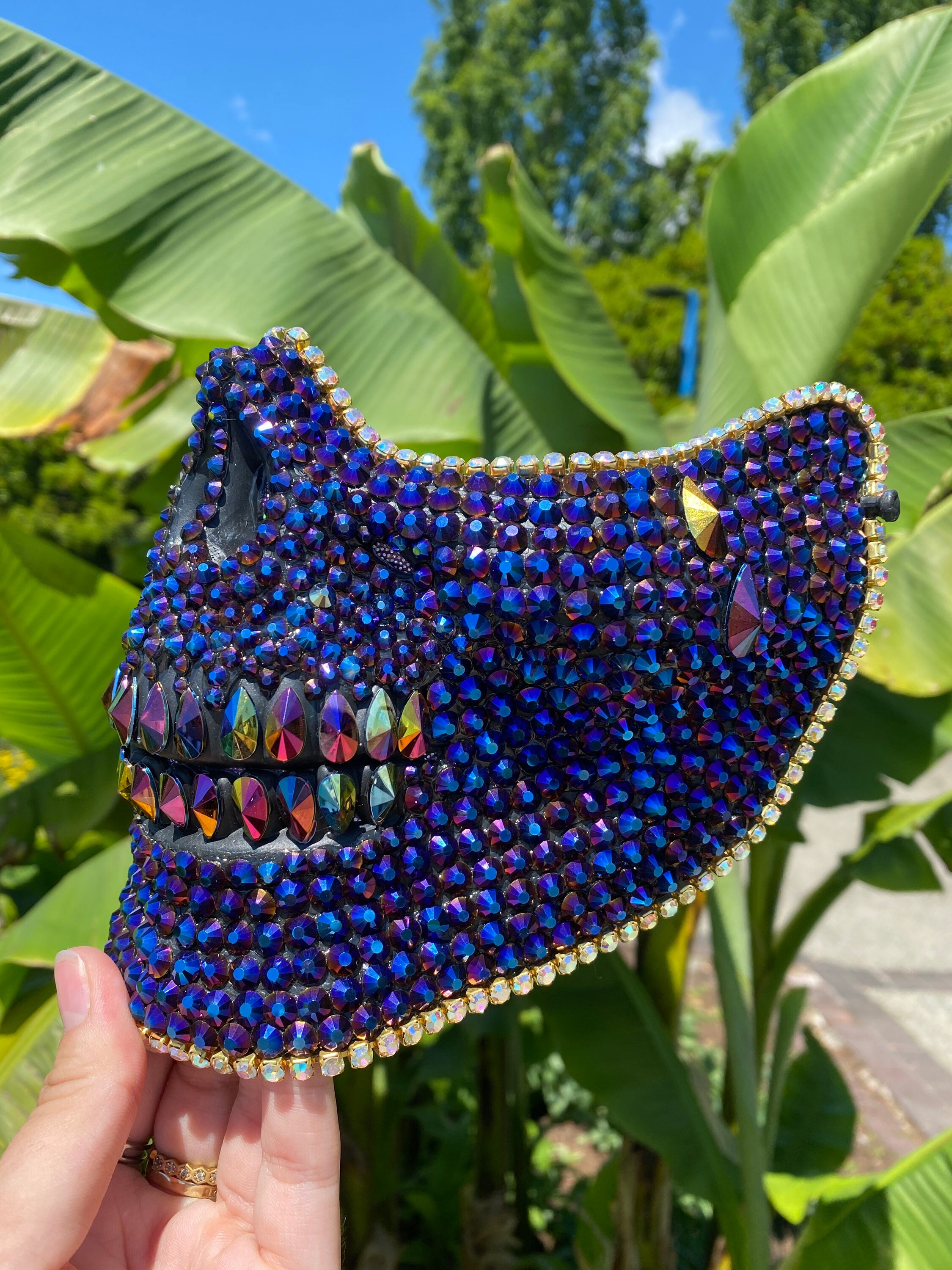 Purple Skull Mask With Black Tears : Face Mask Skull Mask | Etsy