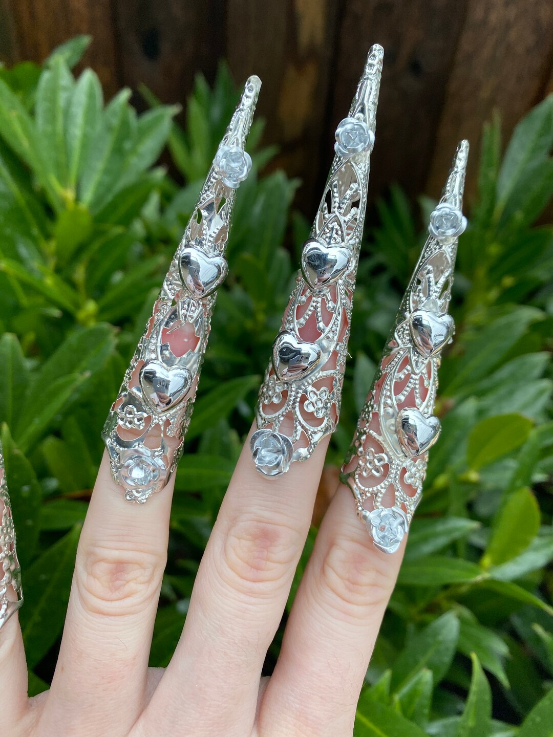 Silver Filigree Finger Claw: Adjustable Hand Armor - Etsy