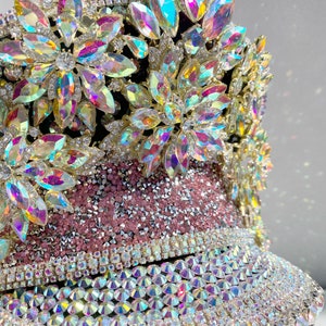 Pink Ultimate Captain Hat: Festival Hat, Military Hat, Rave, Edc, Cap ...