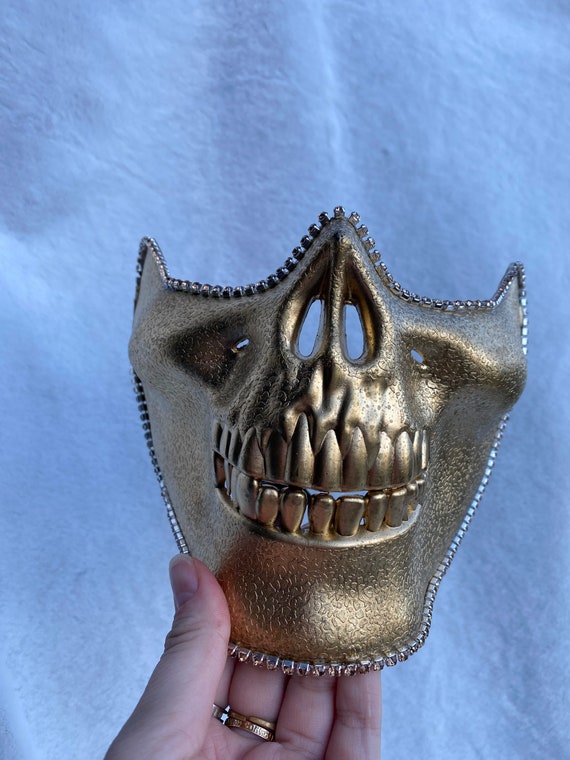Metal Skull Half Mask