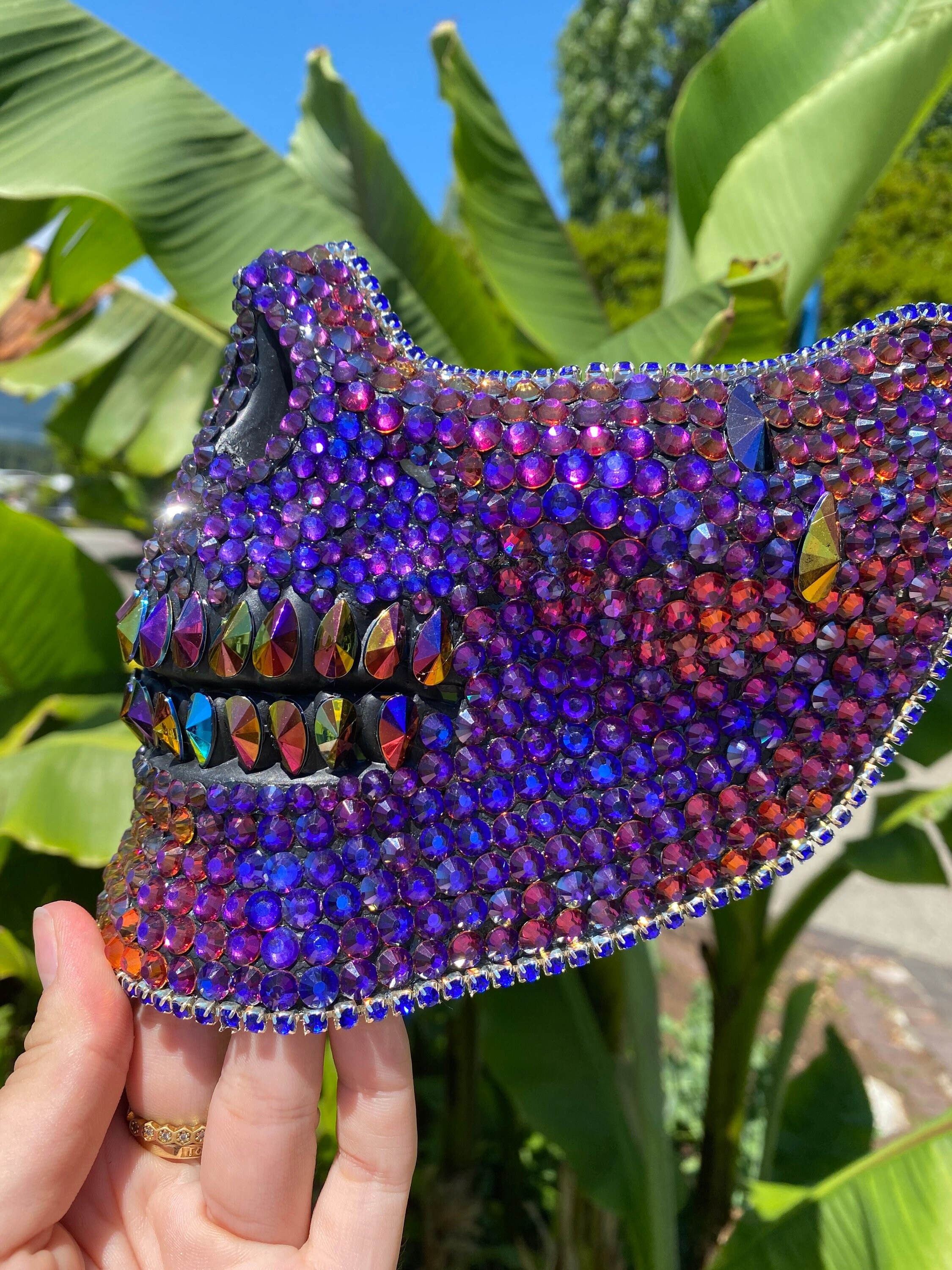 Galaxy Purple Skull Mask With Tears : Face Mask Skull Mask - Etsy UK