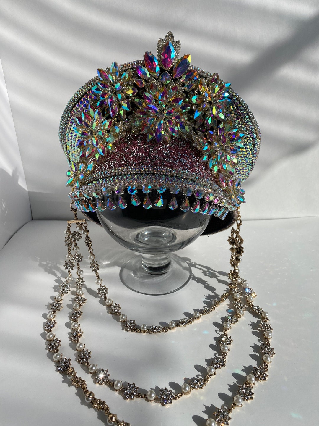 Pink Ultimate Captain Hat: Festival Hat, Military Hat, Rave, Edc, Cap ...