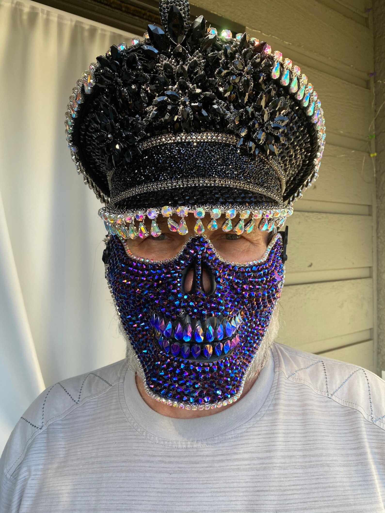 Purple Skull Mask With Tears : Face Mask Skull Mask Tear - Etsy