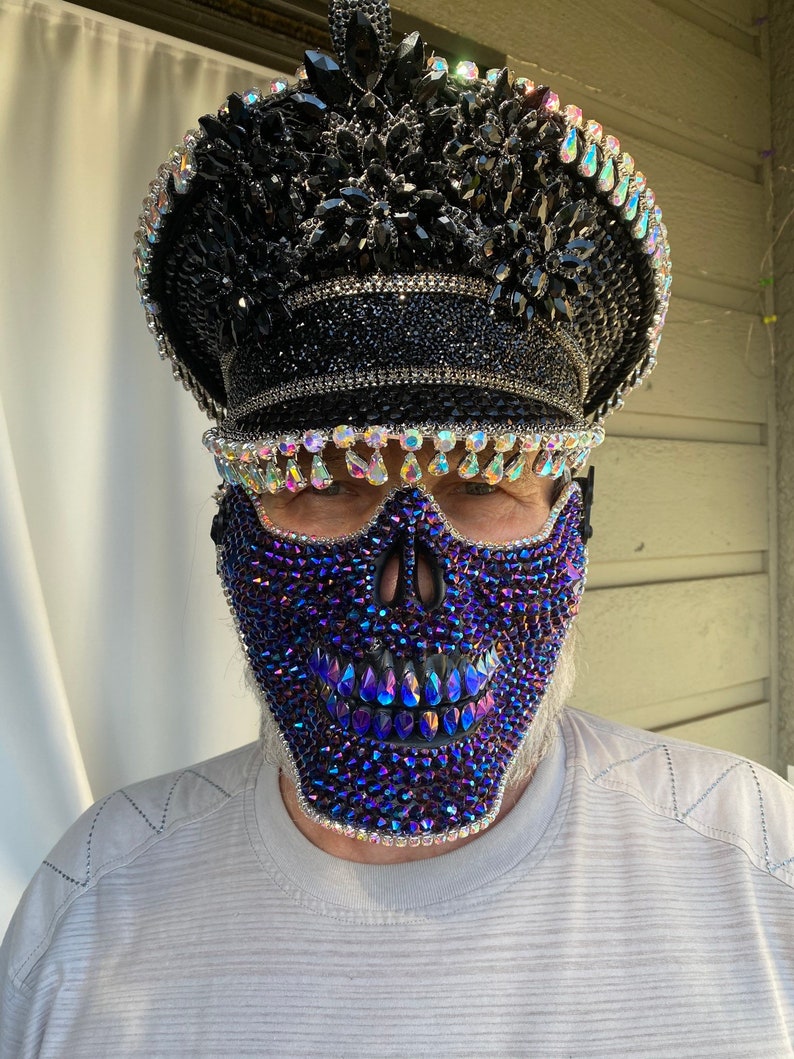 Purple Skull Mask With Tears : Face Mask Skull Mask Tear - Etsy