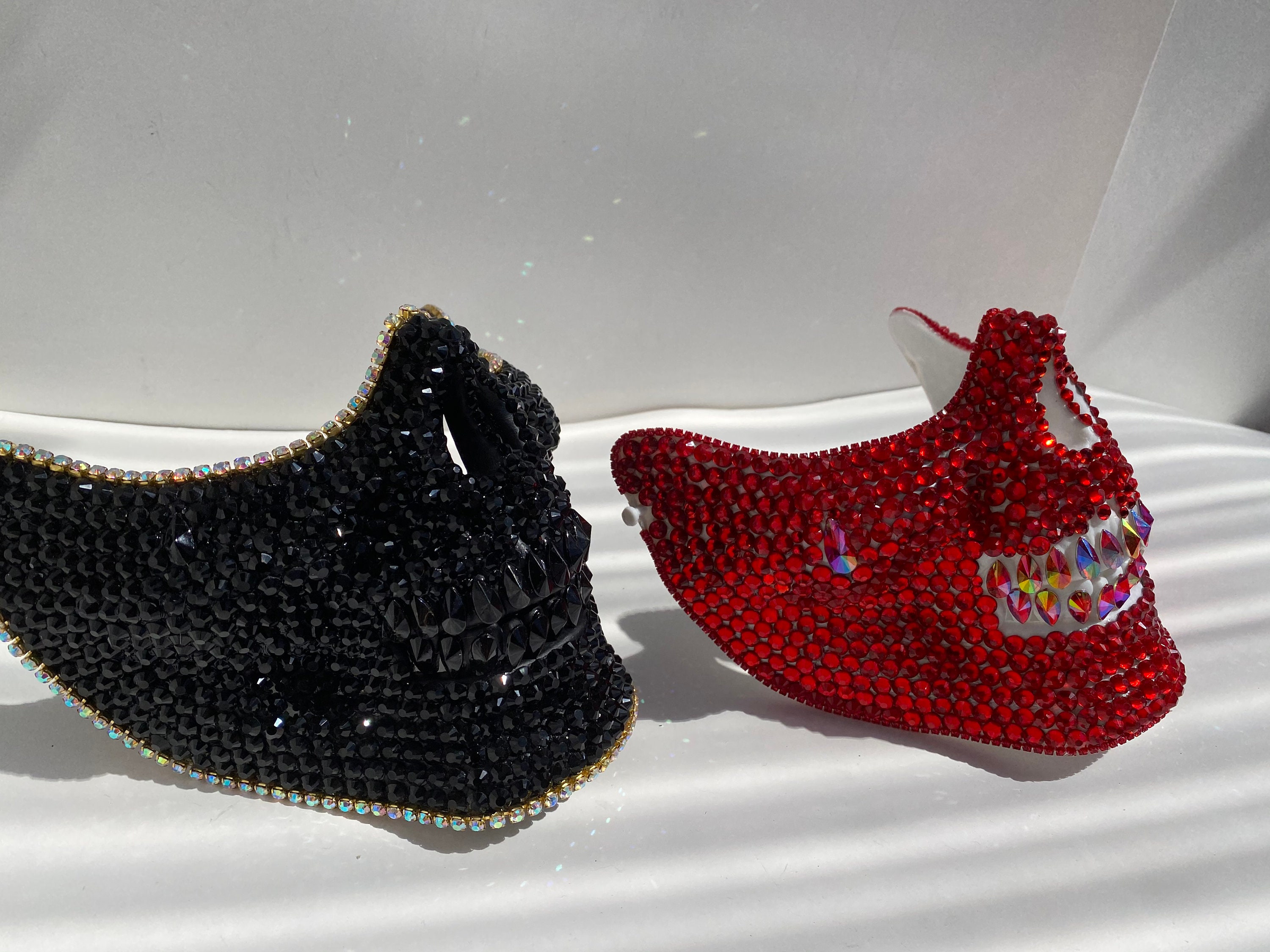 Red skull mask with tears : face mask skull mask tear drops | Etsy