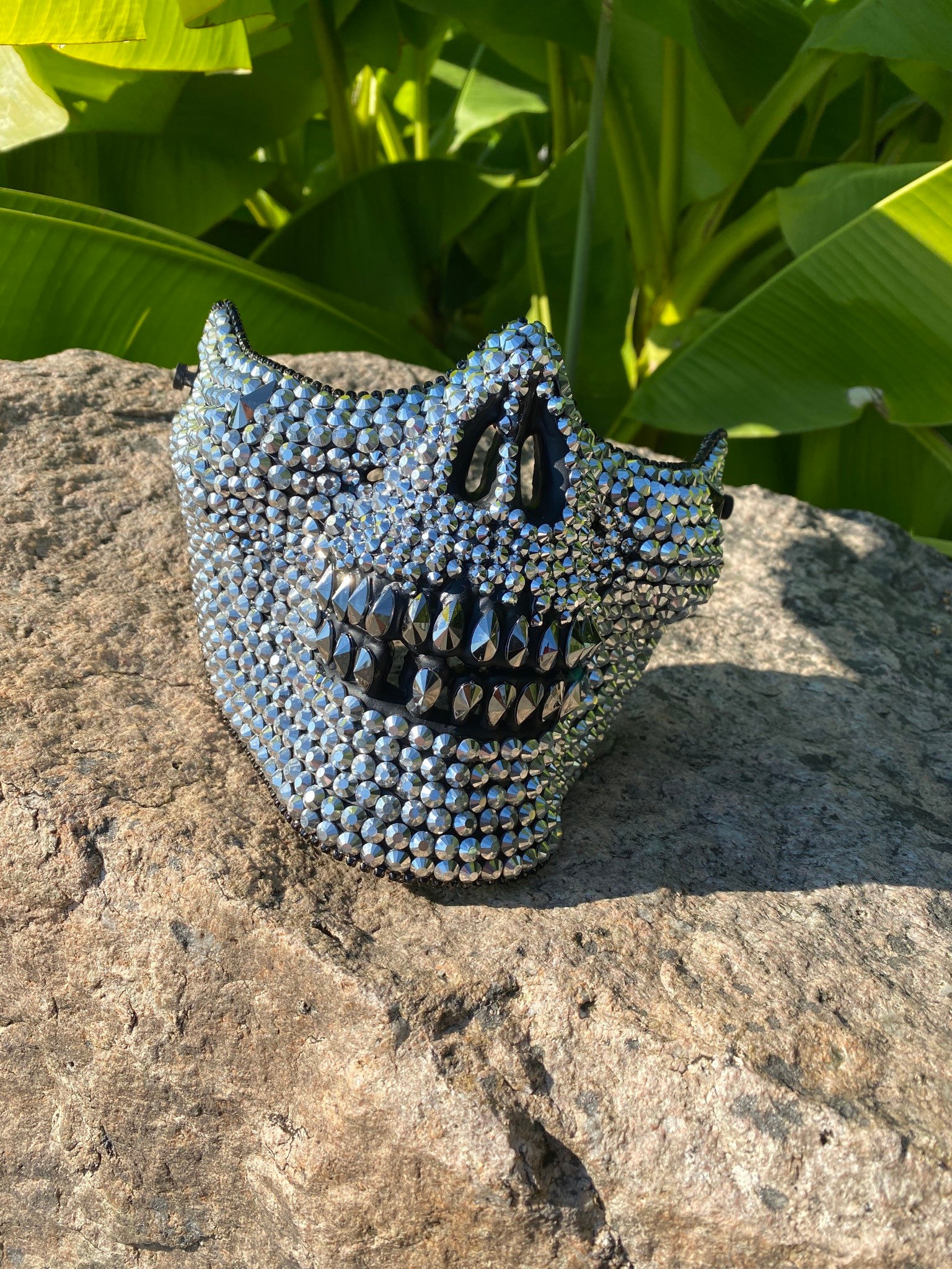 Silver Skull Mask With Tears : Face Mask Skull Mask Tear | Etsy