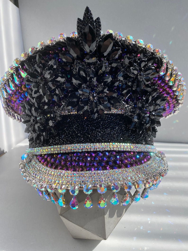 Purple Ultimate captain hat: bohemian rave edc cap | Etsy