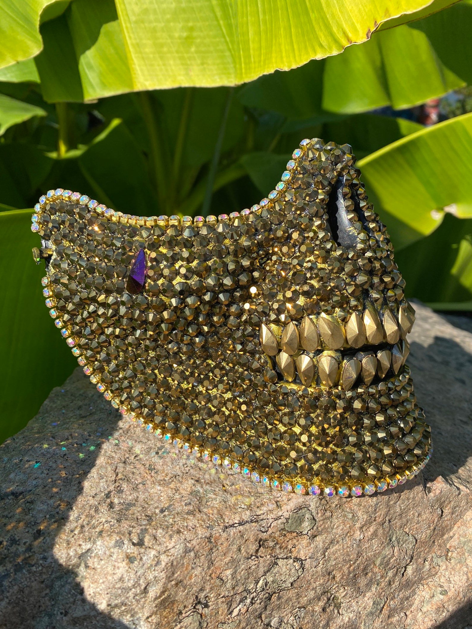 Gold Metal Skull Mask With Tears : Face Mask, Skull Mask, Tear Drops ...