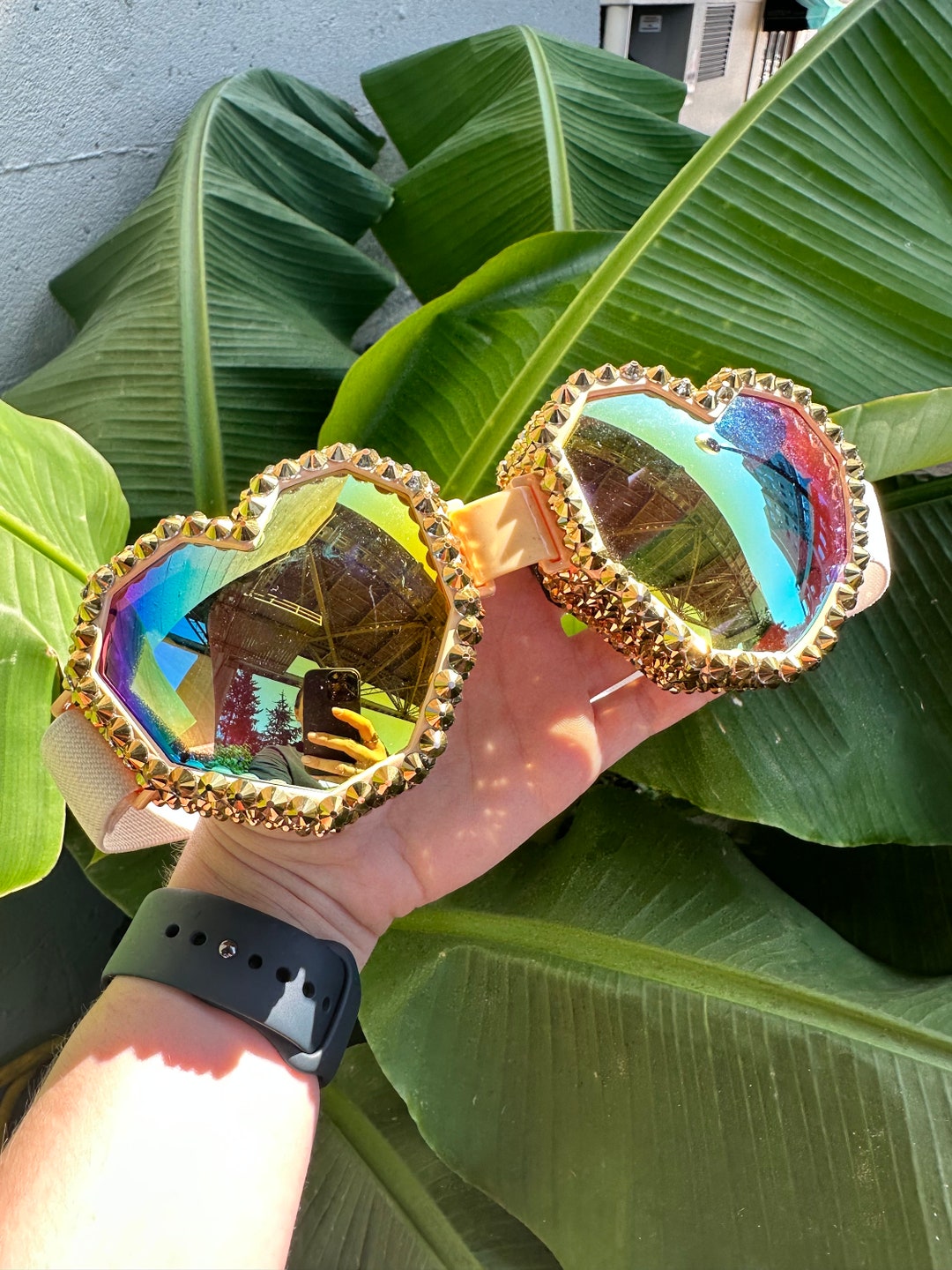 Gold Heart Shaped Goggles: Goggles- Sunglasses -accessories -sunnies ...