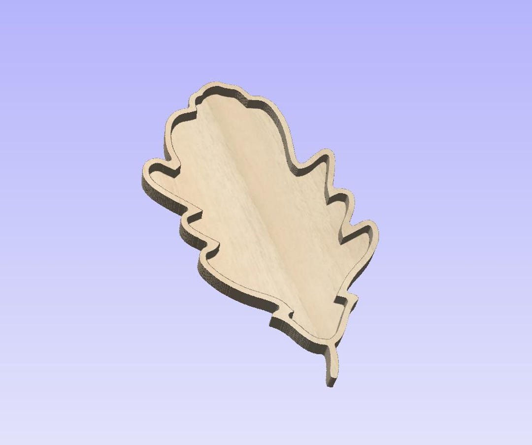 Oak Leaf Tray Digital SVG Files - Etsy