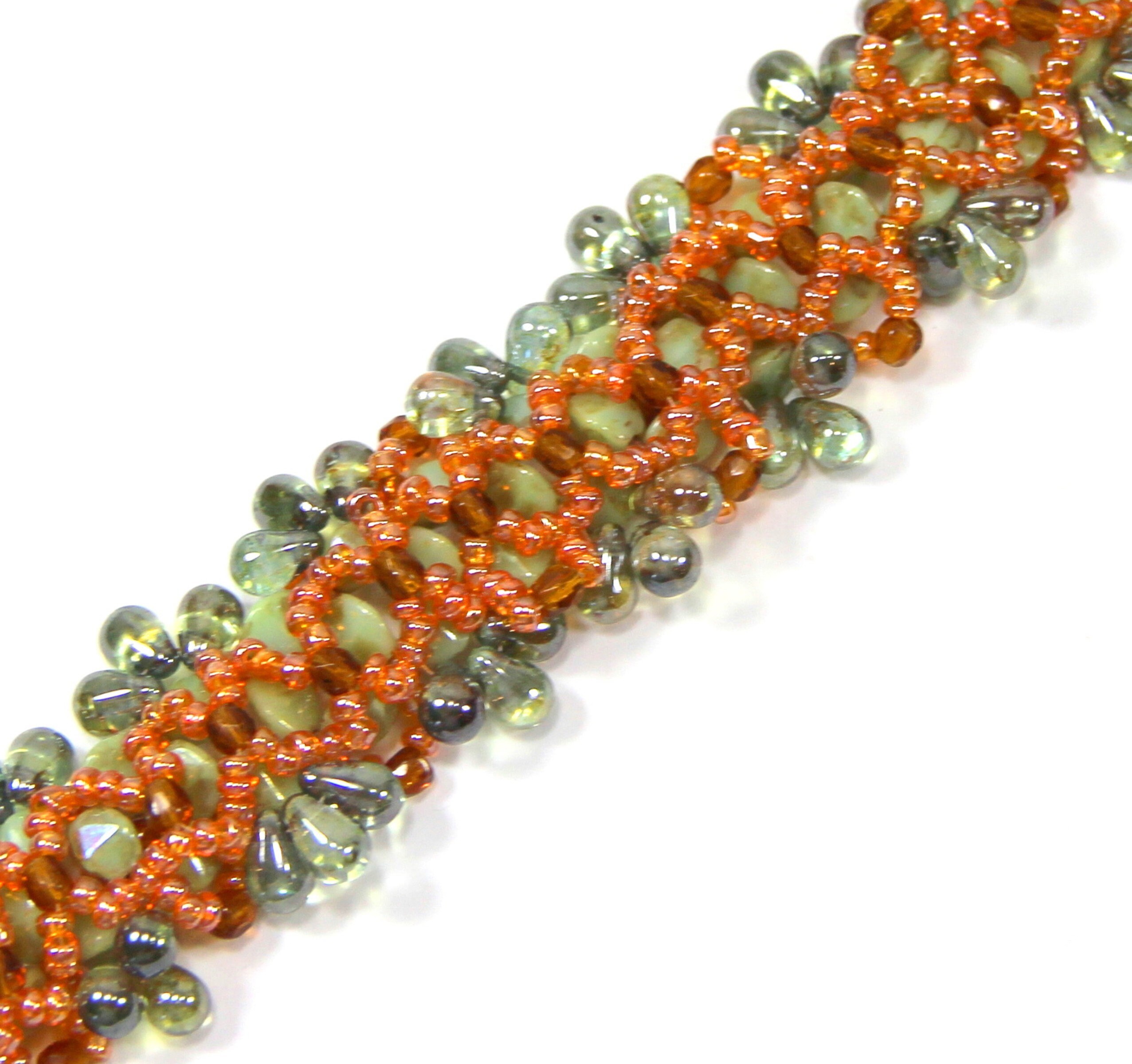 Beaded Bracelet, Designer Made, One of a Kind, Pinch Beads, Seed Beads ...