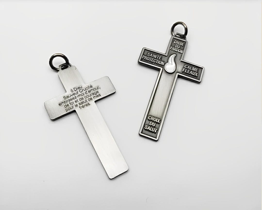 Cross of Forgiveness/pardon Cross With Leaflet: Antique Tin Religious ...